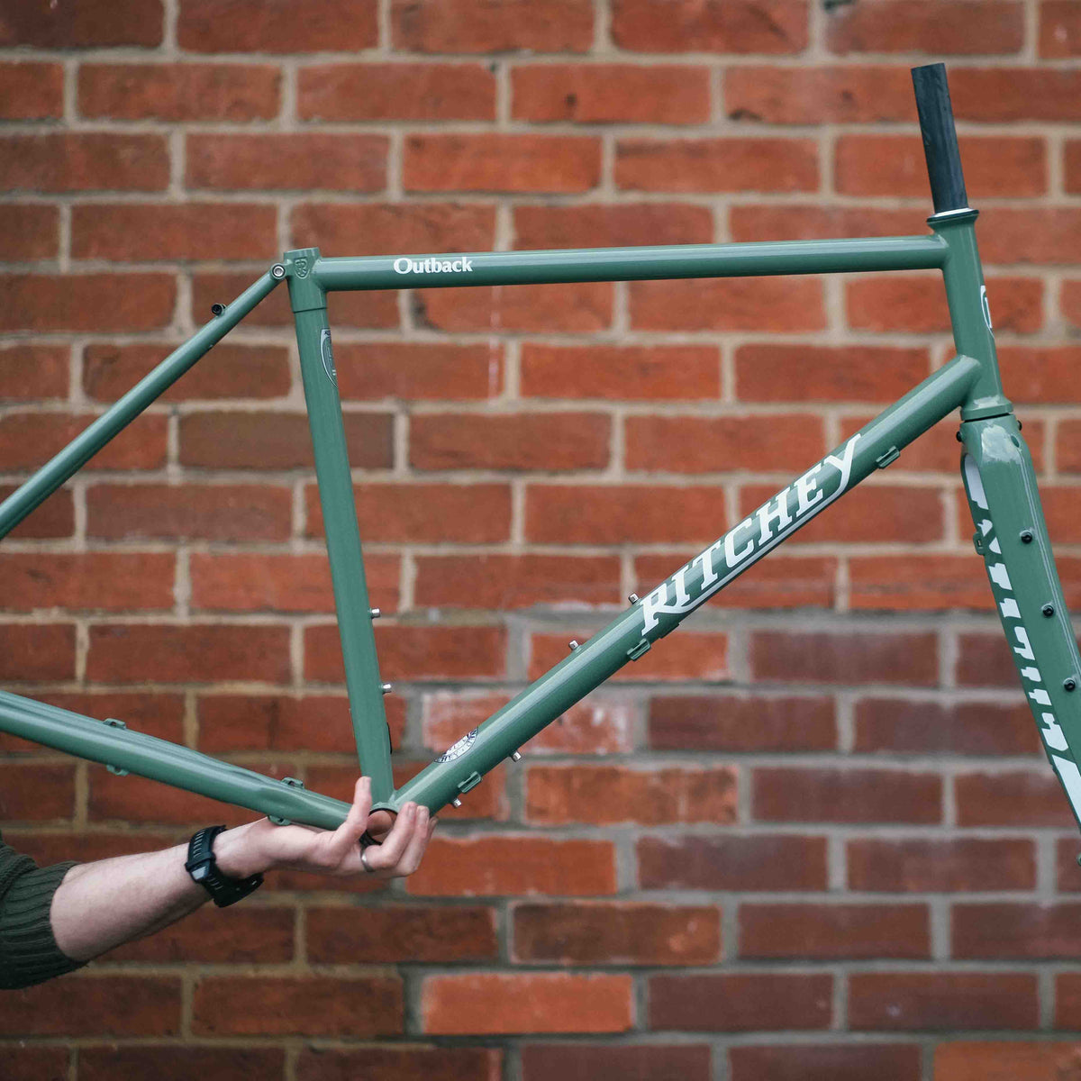 Ritchey Outback Frameset - Winter Sage – The Woods Cyclery