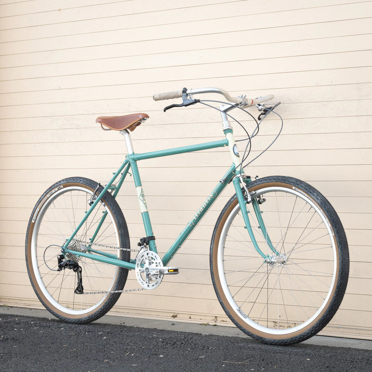 Rivendell Atlantis Frameset - Submarine Green – The Woods Cyclery